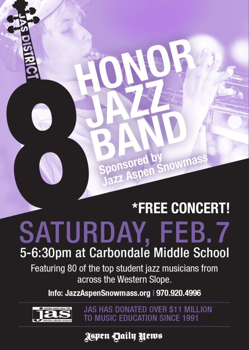 JAS Honor Jazz Concert - Feb. 7 - JAS - Jazz Aspen Snowmass